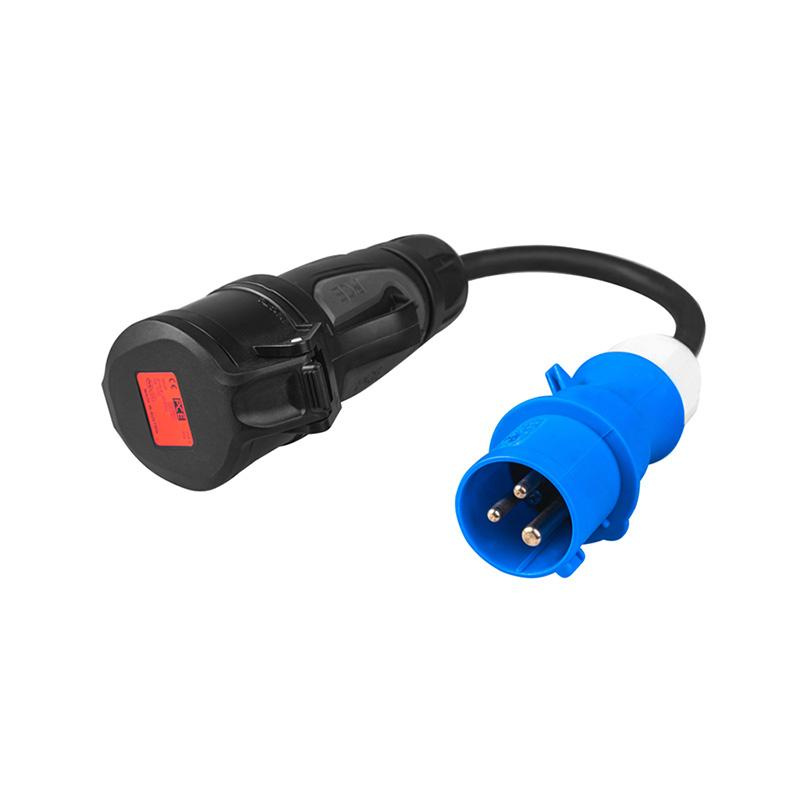 Green Cell - Force Adapter Blue CEE 16A 230V 3P to Red CEE 16A 400V 5P ...