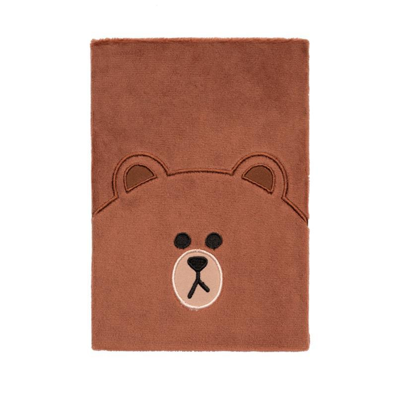 Line Friends - Plush Notebook / Notepad A5 Teddy Bear BROWN | Child ...
