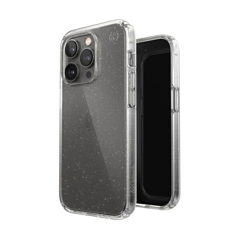 Speck Presidio Perfect-Clear with Glitter - iPhone 14 Pro Case with ...