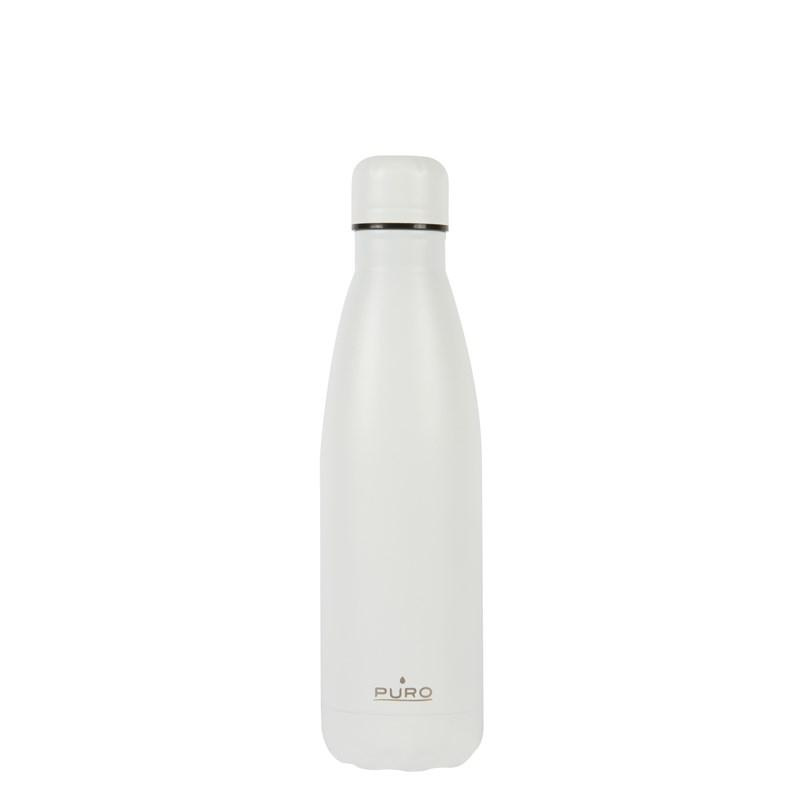 PURO ICON - Stainless Steel Thermal Bottle 500 ml (White) (Powder ...