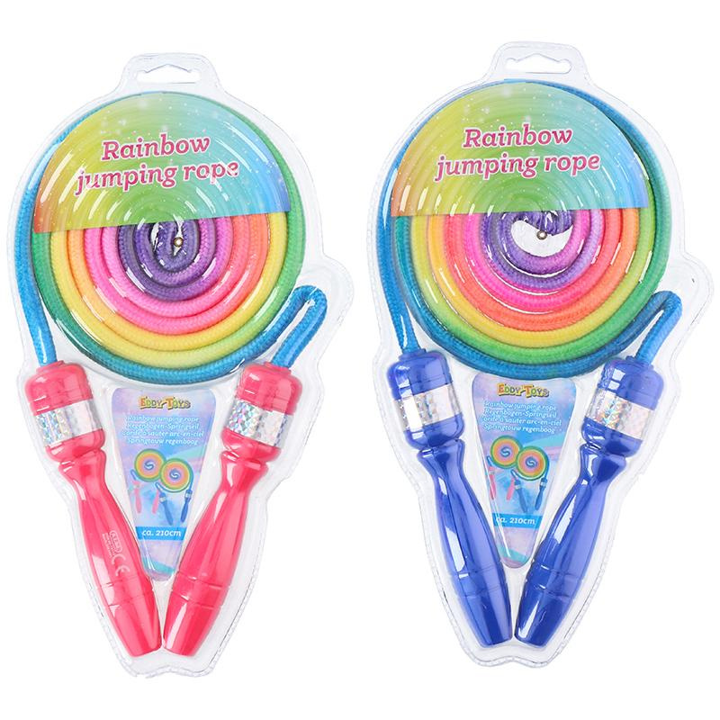 Eddy Toys - Colorful skipping rope 210 cm (blue handles) | Child ...