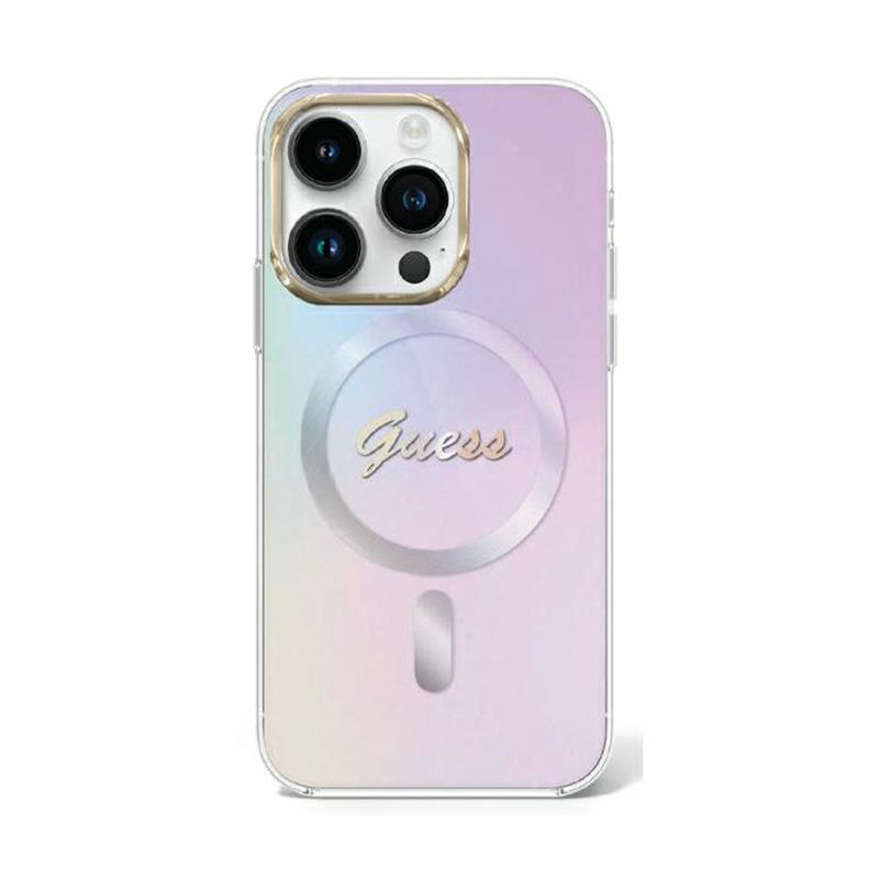 Guess IML Iridescent MagSafe - iPhone 15 Pro Case (purple ...