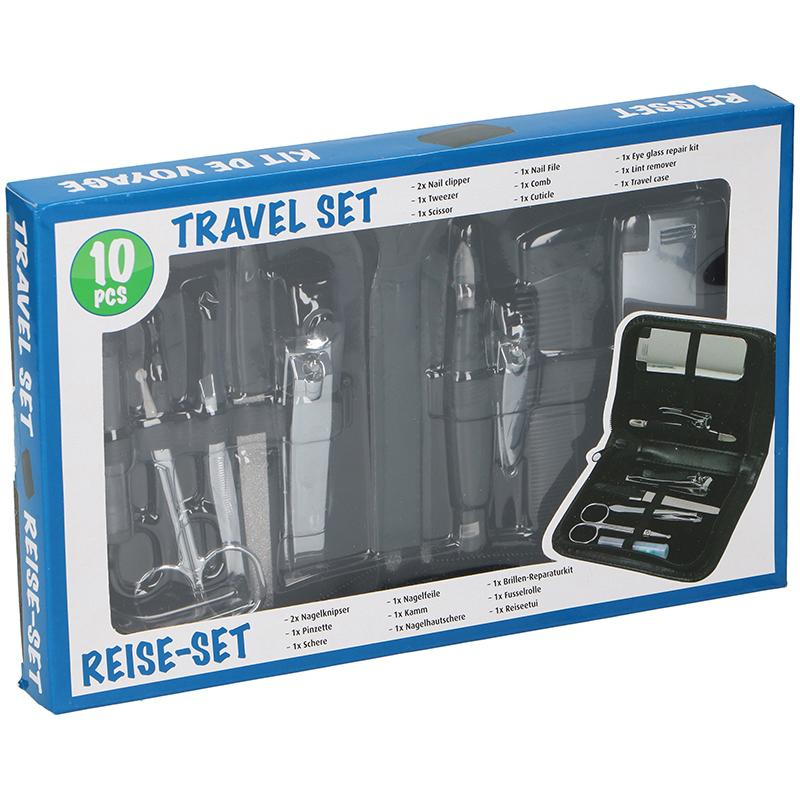 Duży zestaw do manicure w etui, 10 elementów (czarny) | Bambino \ Altro ...