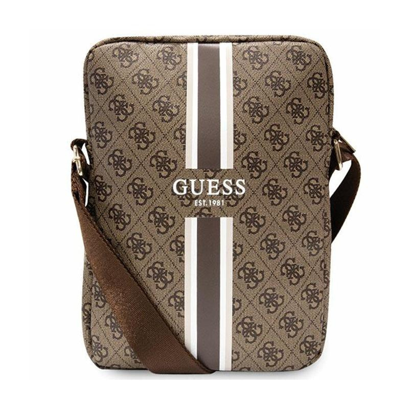 Guess 4G Stripes Tablet Bag - 10" Tablet Bag (Brown) | Electronics ...